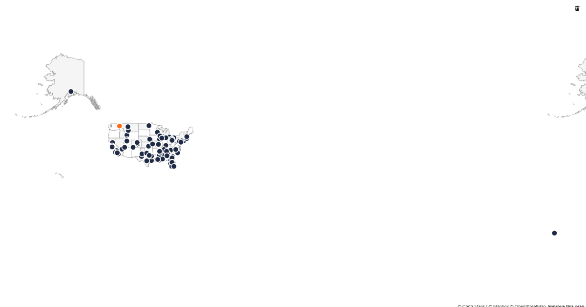 Enterprise Map of Locations - Carta Maps
